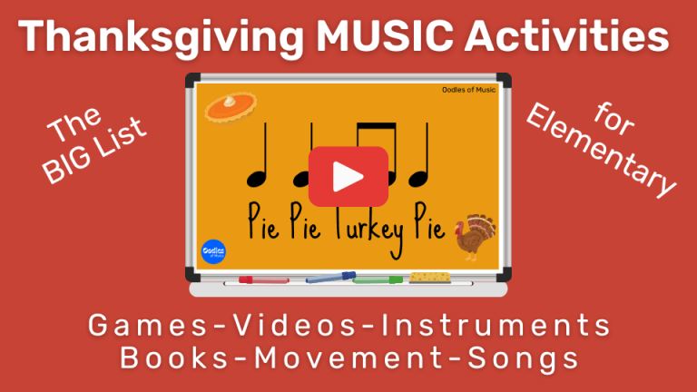 The Big List Of Thanksgiving Music Activities For Elementary - Oodles ...